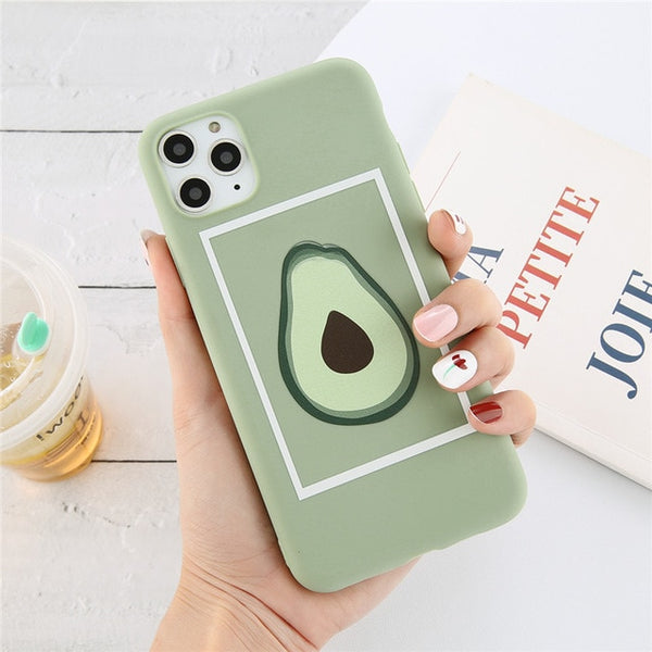 Cute Avocado Phone Case For iPhone - avocado-plush-store